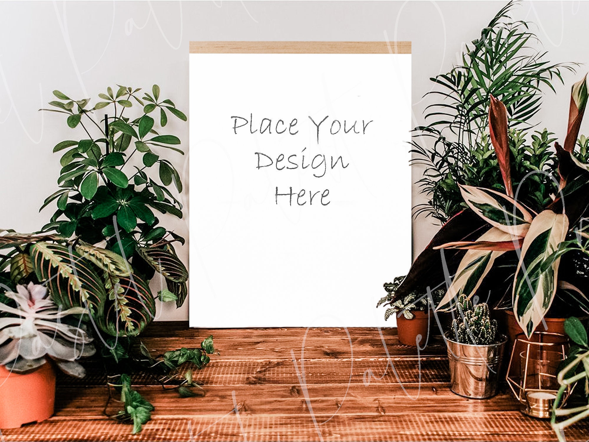 Green Plants Mockup | Boho Mockup | Paper Mockup | Minimalist Mockup ...