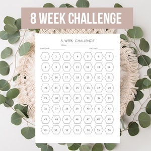 8 Week Challenge Tracker L 56 Days L Habit Tracker - Etsy