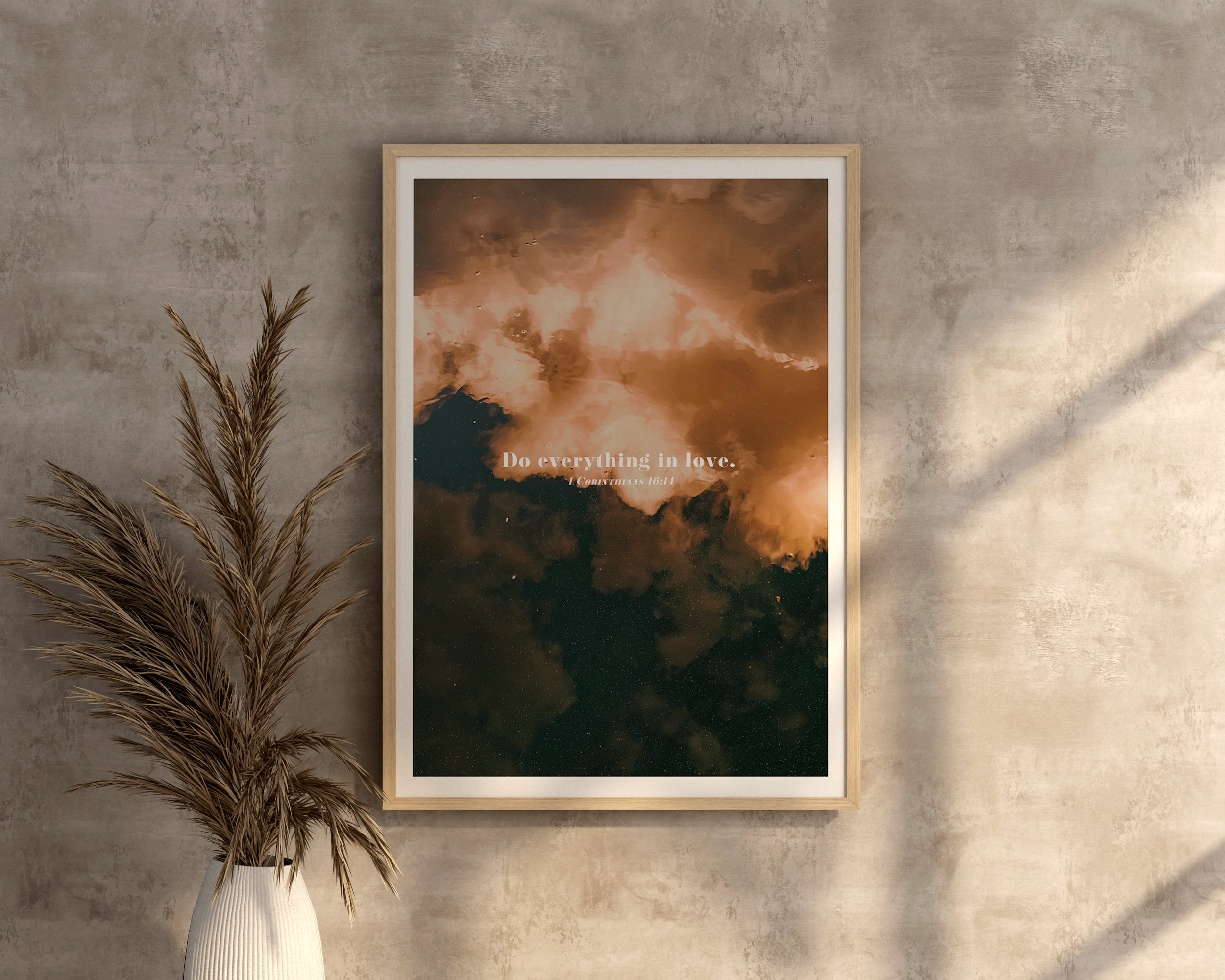 1 Corinthians 16:14 Printable, Bible Verse Poster, Bible Verse Wall Art ...