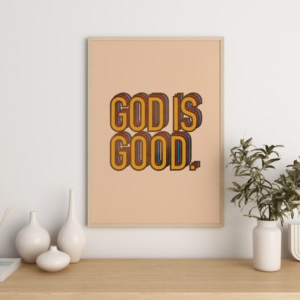 God is Good Wall Art - Etsy