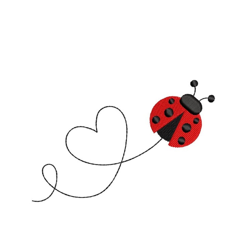Ladybug Heart Craft - Etsy