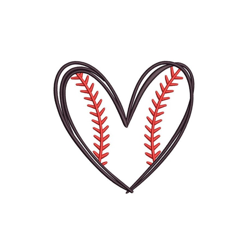 Baseball Heart - Etsy