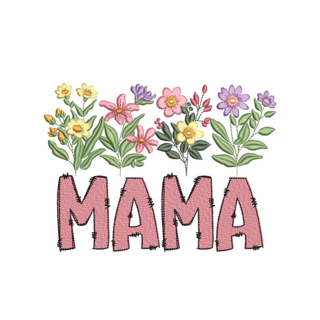 Mama Embroidery Design, 3 Sizes, Instant Download - Etsy