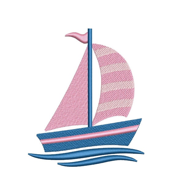 Fish Boat Embroidery - Etsy