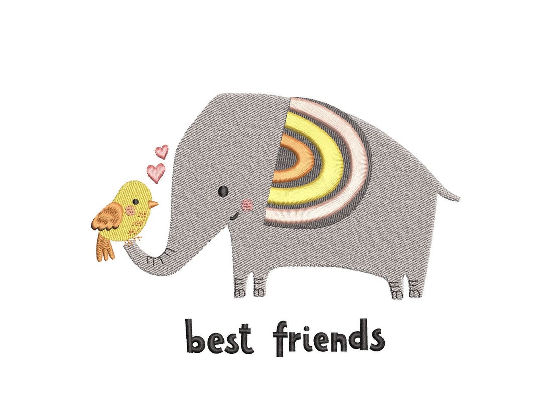 Best Friends Embroidery Design, 3 Sizes, Instant Download - Etsy