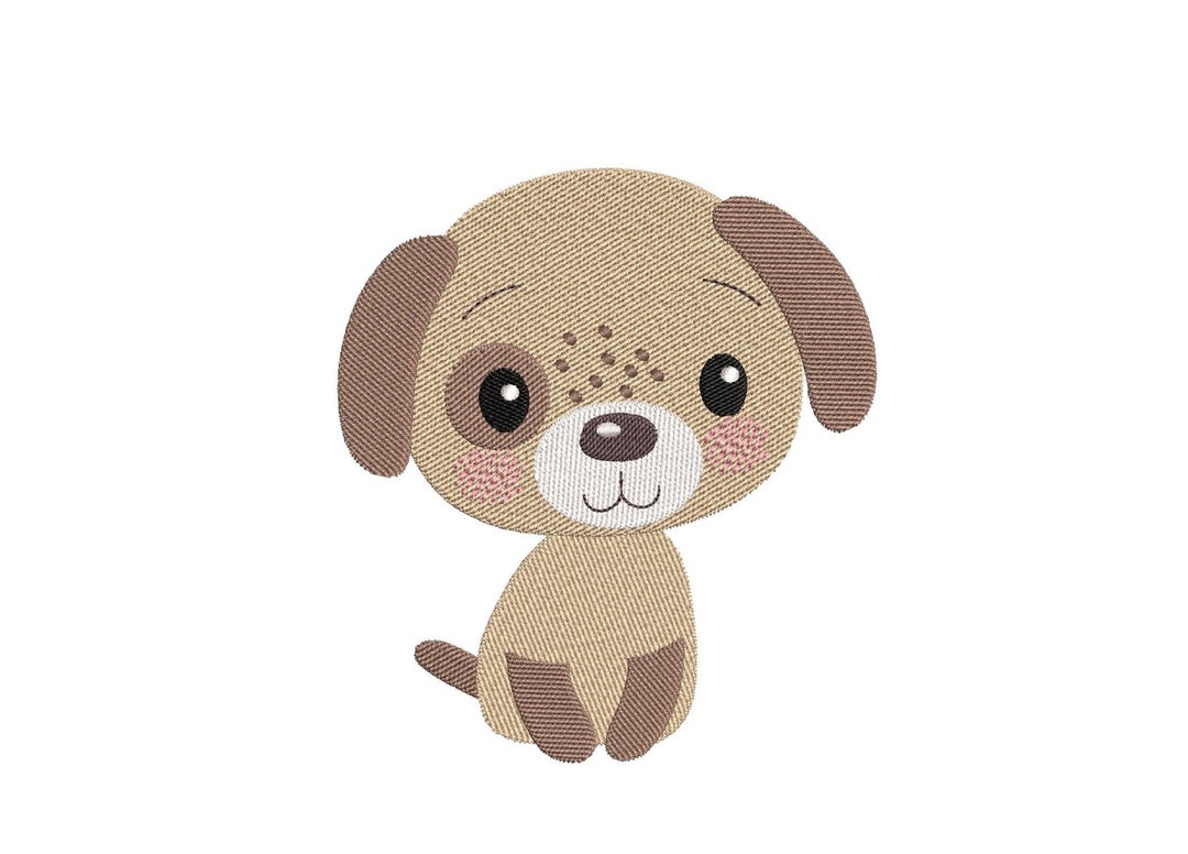 Puppy Embroidery Design, 4 Sizes, Instant Download - Etsy