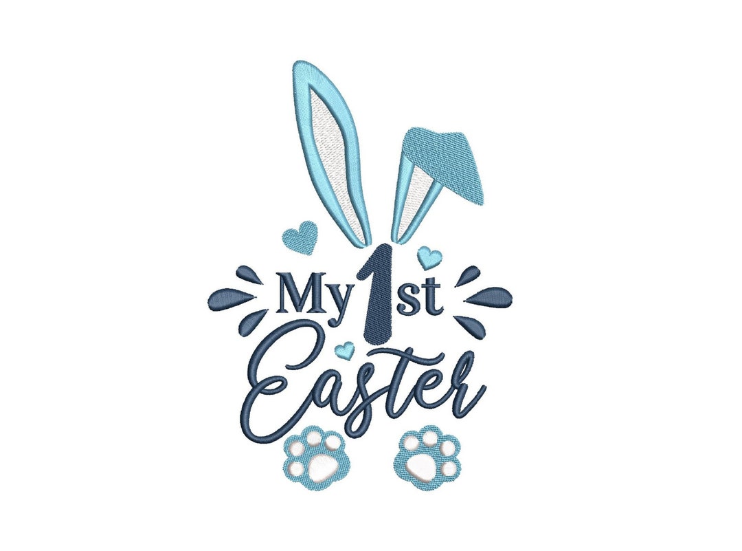 My First Easter Embroidery Design, 4 Sizes, Instant Download - Etsy