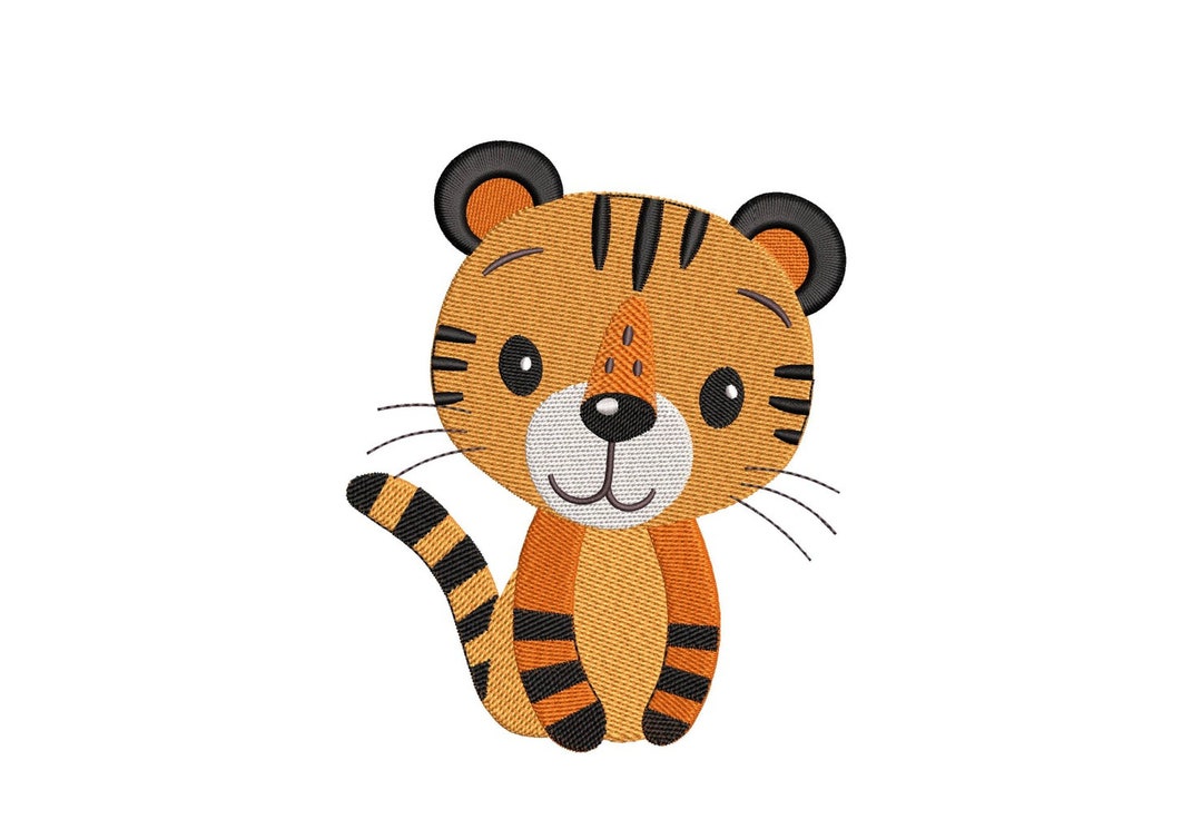 Tiger Embroidery Design 4 Sizes, Instant Download - Etsy