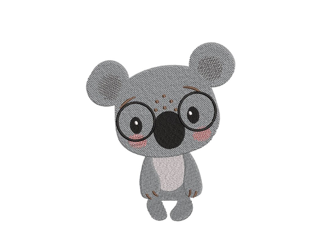 Koala Embroidery Design, 4 Sizes, Instant Download - Etsy