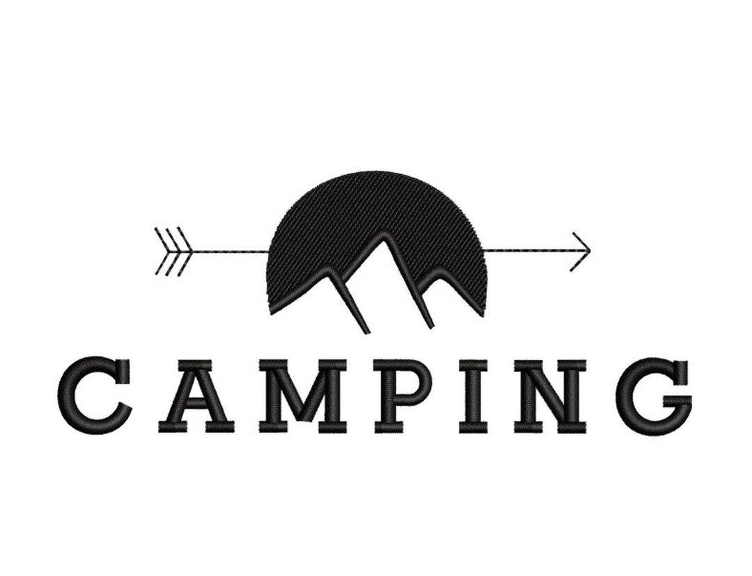 Camping Embroidery Design, 4 Sizes, Instant Download - Etsy