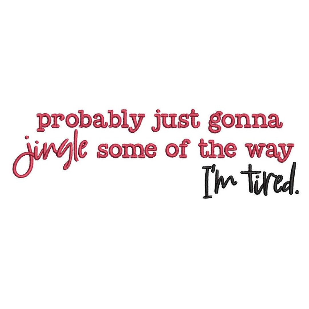 Christmas Jingle Embroidery Design, 4 Sizes, Instant Download - Etsy