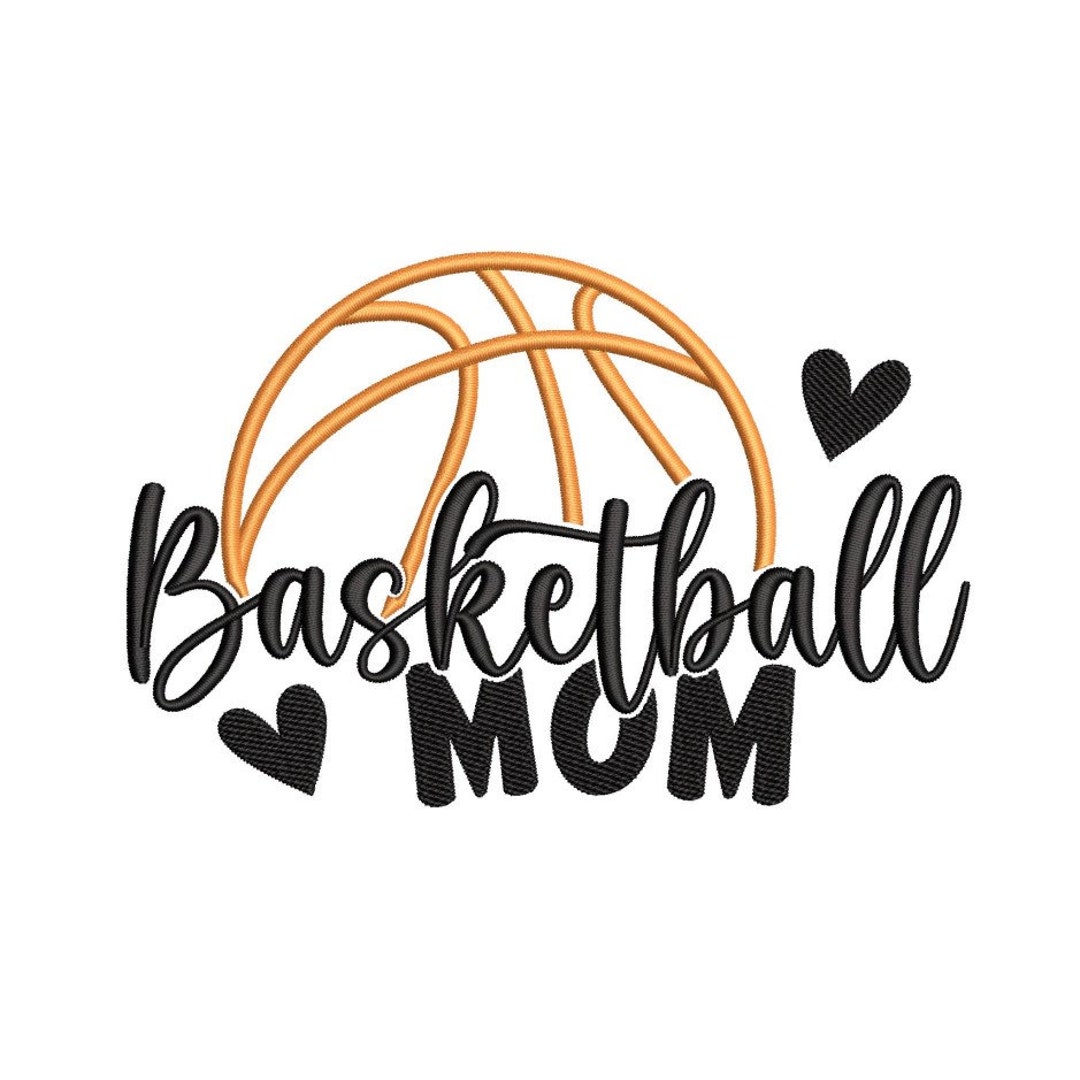 Basketball Mom Embroidery Design, 3 Sizes, Instant Download - Etsy