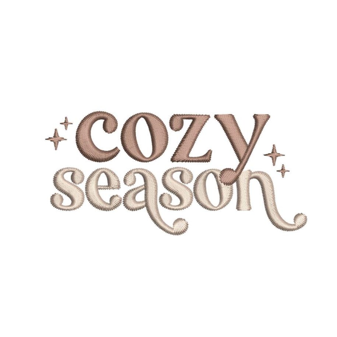 Cozy Season Embroidery Design, 3 Sizes, Instant Download - Etsy