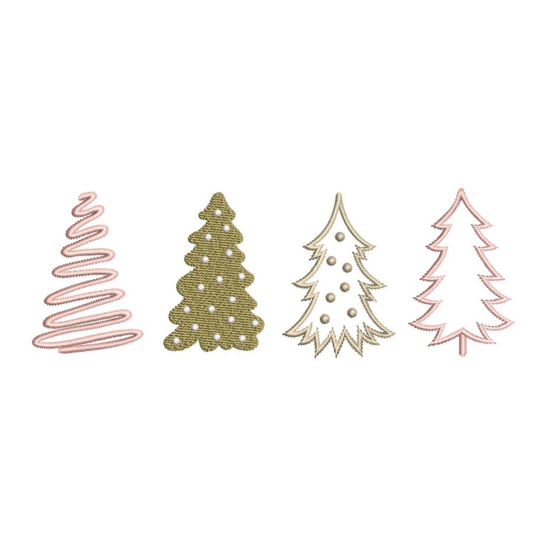 Merry Christmas Embroidery Design, Christmas Tree Machine Embroidery ...