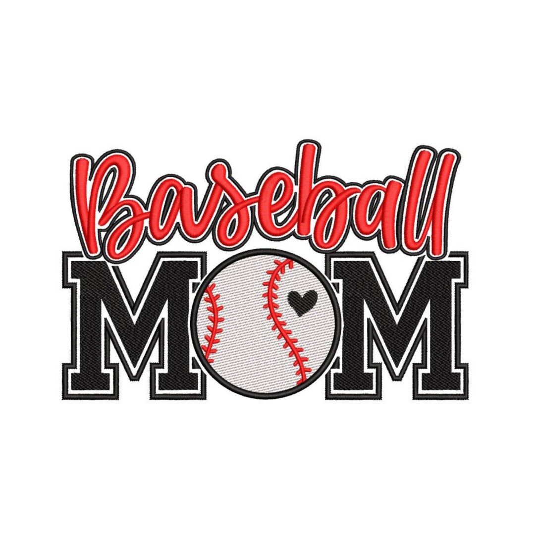 Baseball Mom Embroidery Design, 3 Sizes, Instant Download - Etsy
