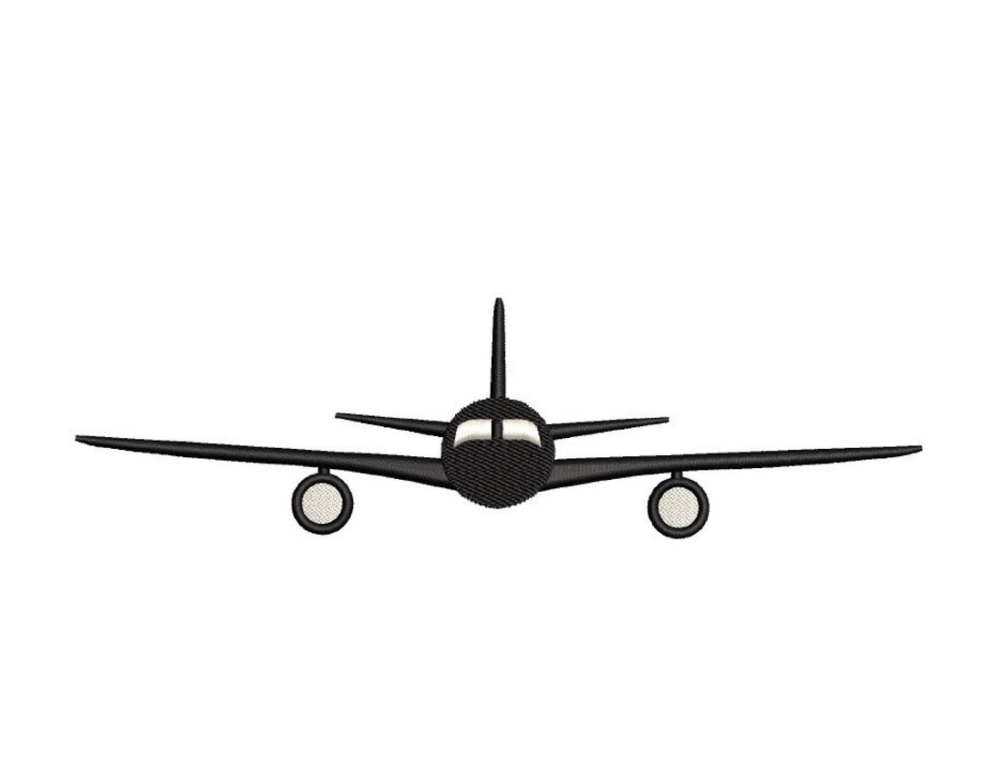 Airplane Embroidery Design, 5 Sizes, Instant Download - Etsy