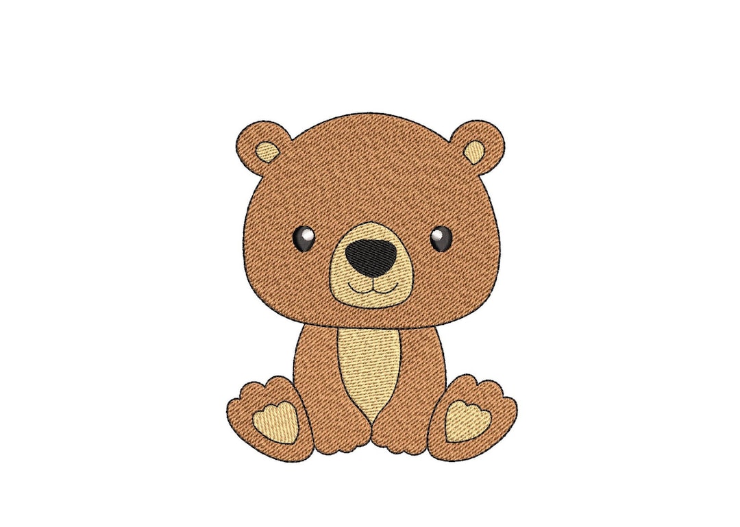 Baby Bear Embroidery Design, 4 Sizes, Instant Download - Etsy