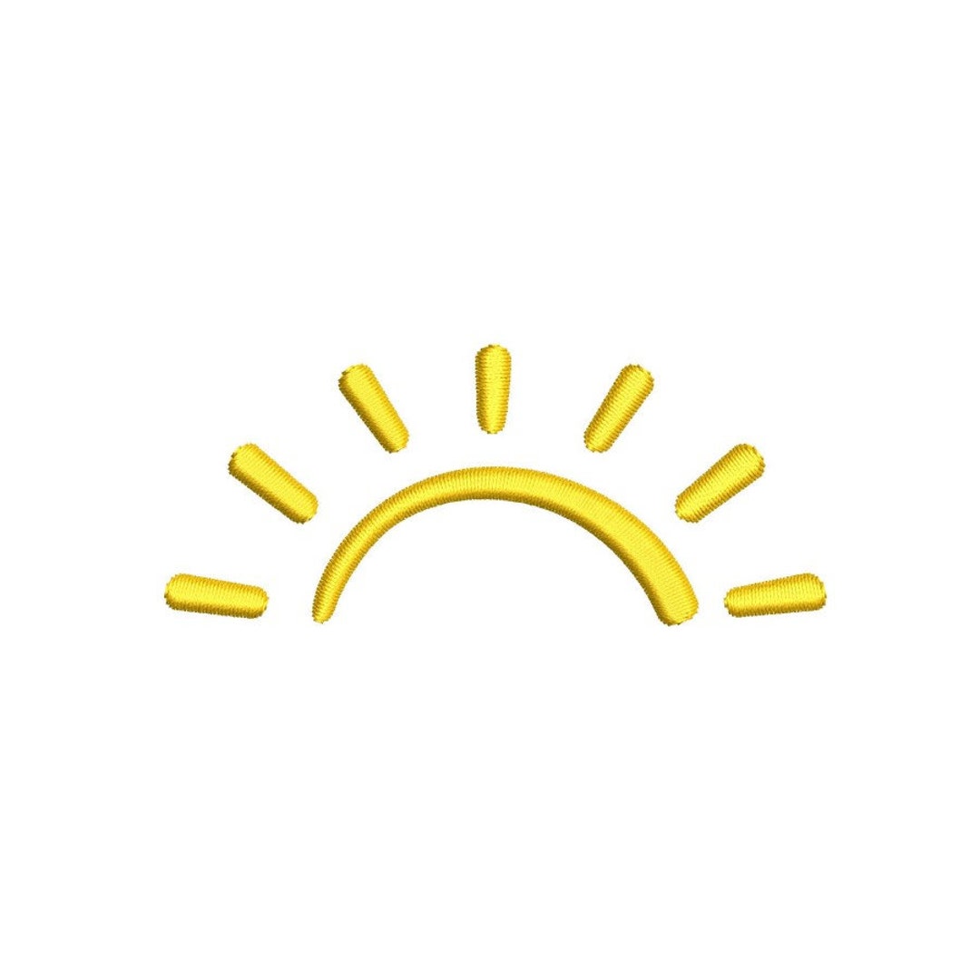 Sun Embroidery Design, 4 Sizes, Instant Download - Etsy