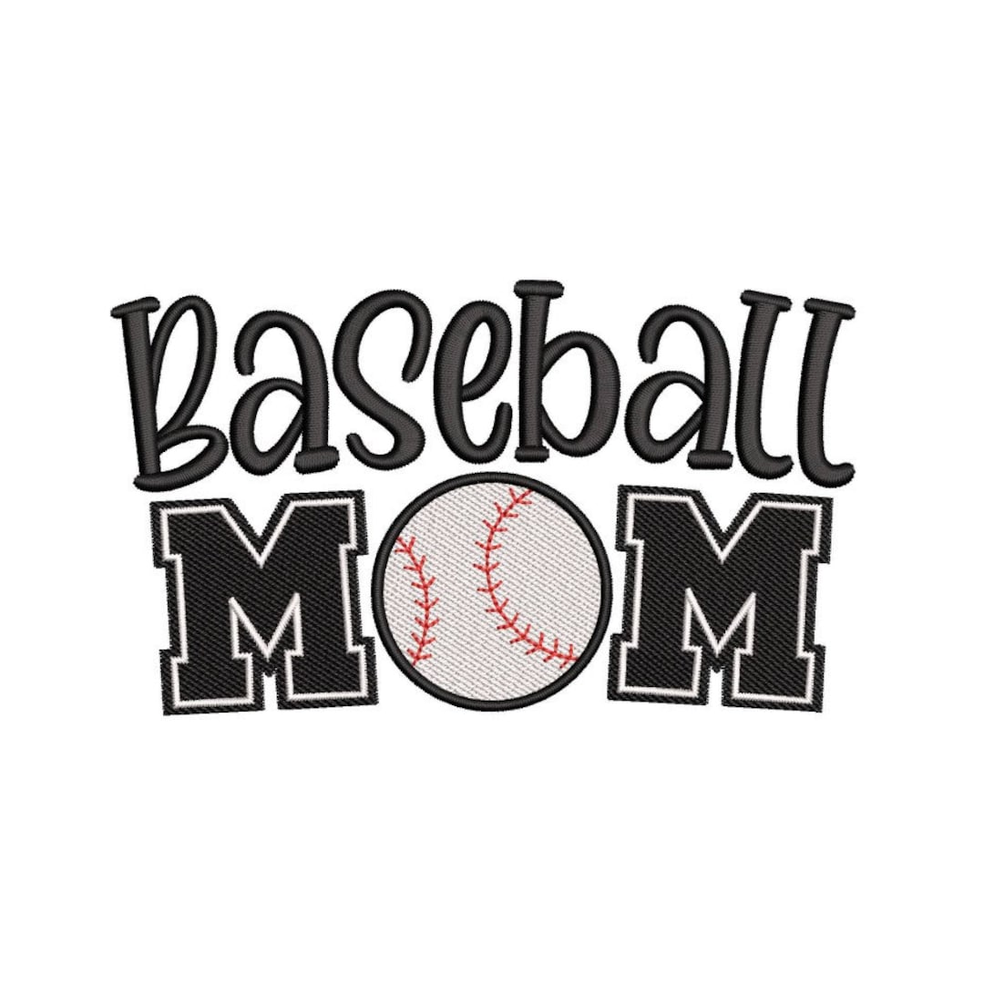 Baseball Mom Embroidery Design, 4 Sizes, Instant Download - Etsy