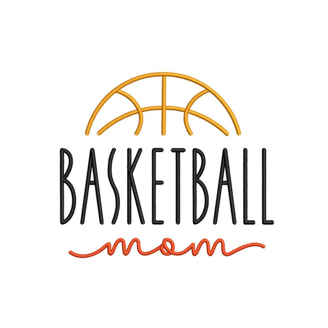 Basketball Mom Embroidery Design, 4 Sizes, Instant Download - Etsy