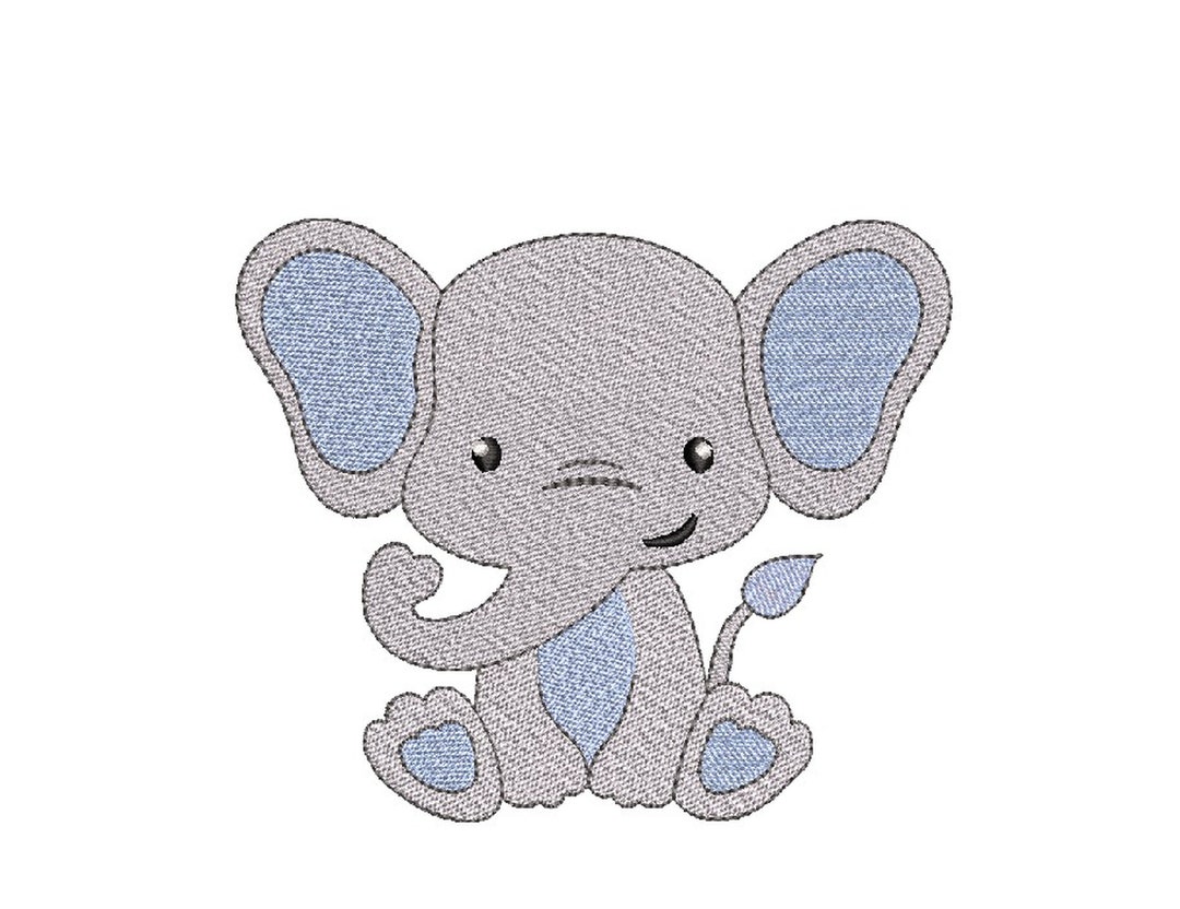 Baby Elephant Boy Embroidery Design, 4 Sizes, Instant Download - Etsy
