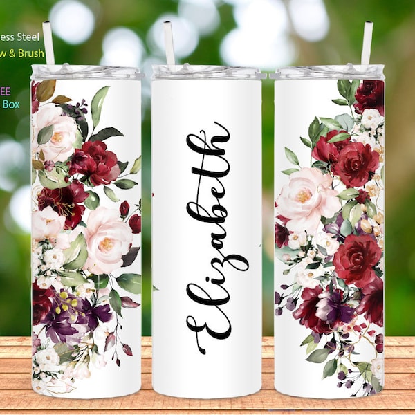 Personalized Red Tumblers - Etsy