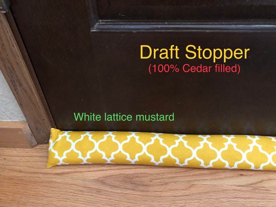 Cedar Filled Draft Stopper Draft Blocker Draft Guard Door - Etsy