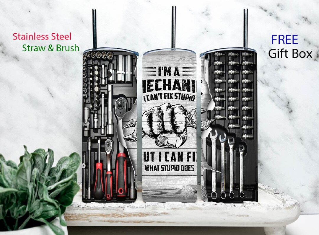 Mechanic Tumbler Mechanic Cup Mechanic Gift for Him Men Mechanic ...