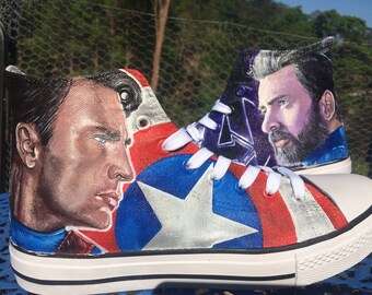 Hand Painted Custom Shoes Converse Art - Etsy