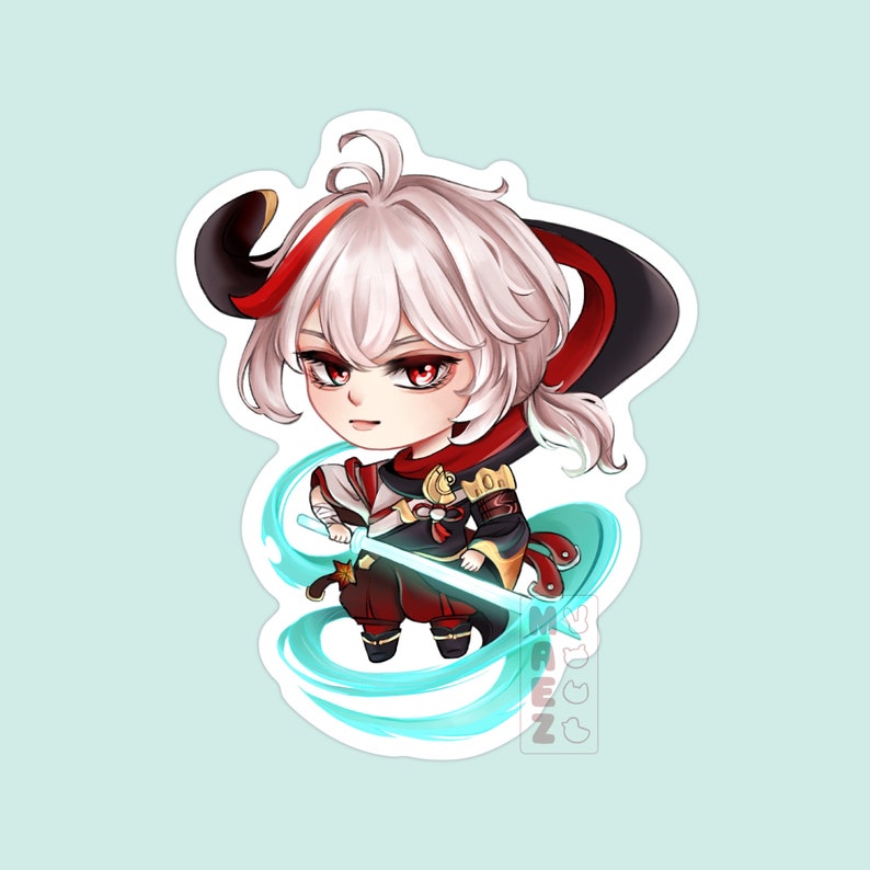 Kazuha Vinyl Sticker genshin Impact - Etsy