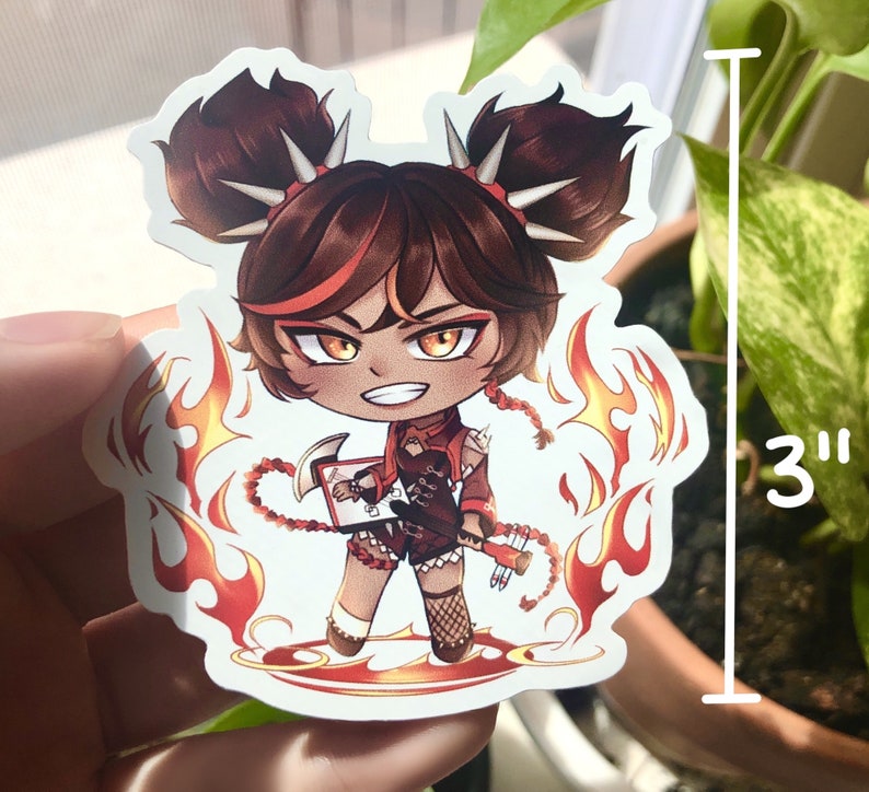 Xinyan Vinyl Sticker genshin Impact - Etsy