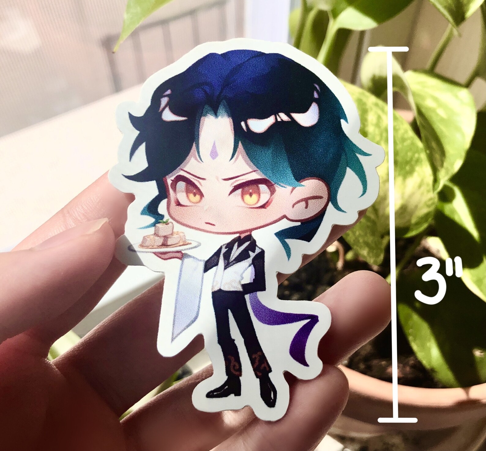 Xiao Butler AU Vinyl Sticker [genshin Impact] - Etsy