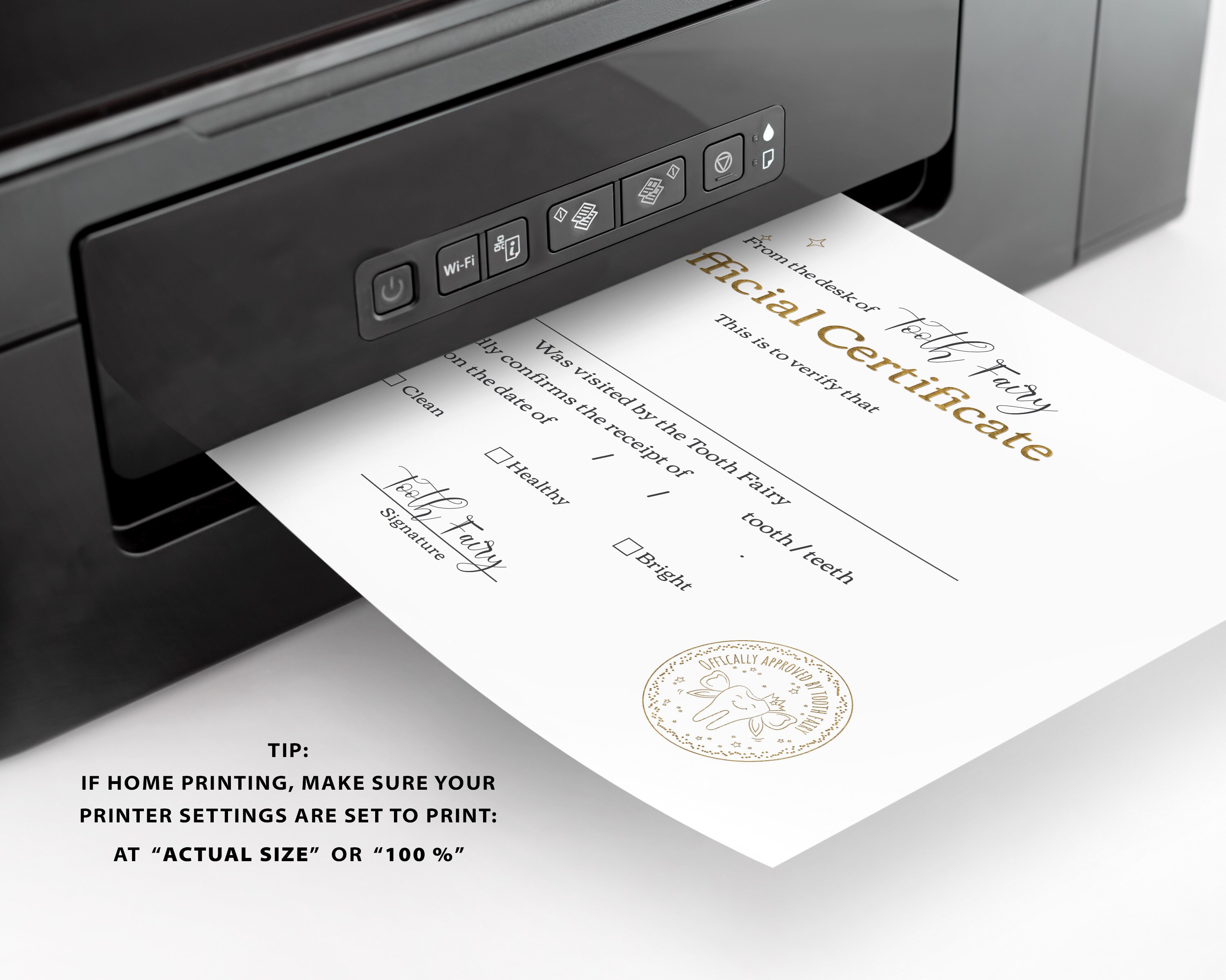 Printable Tooth Fairy Certificate First Tooth Lost Tooth - Etsy