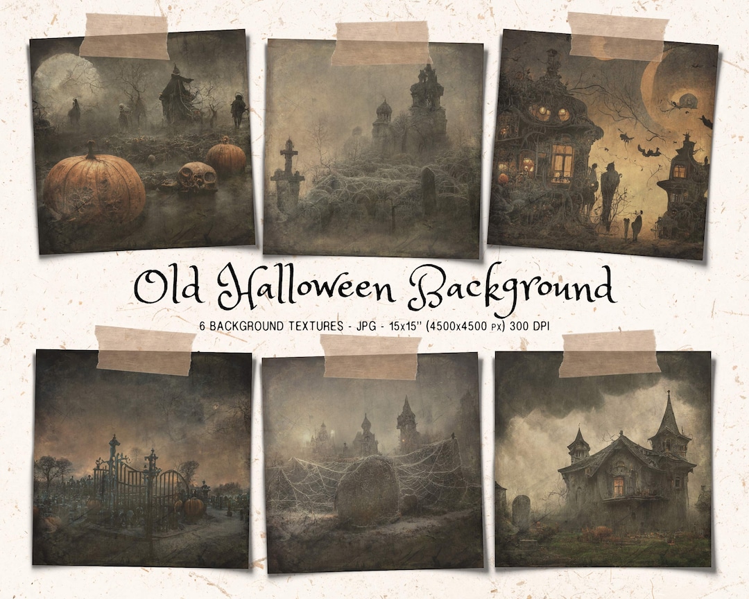 Halloween Vintage Background Textures Old Photo Background - Etsy