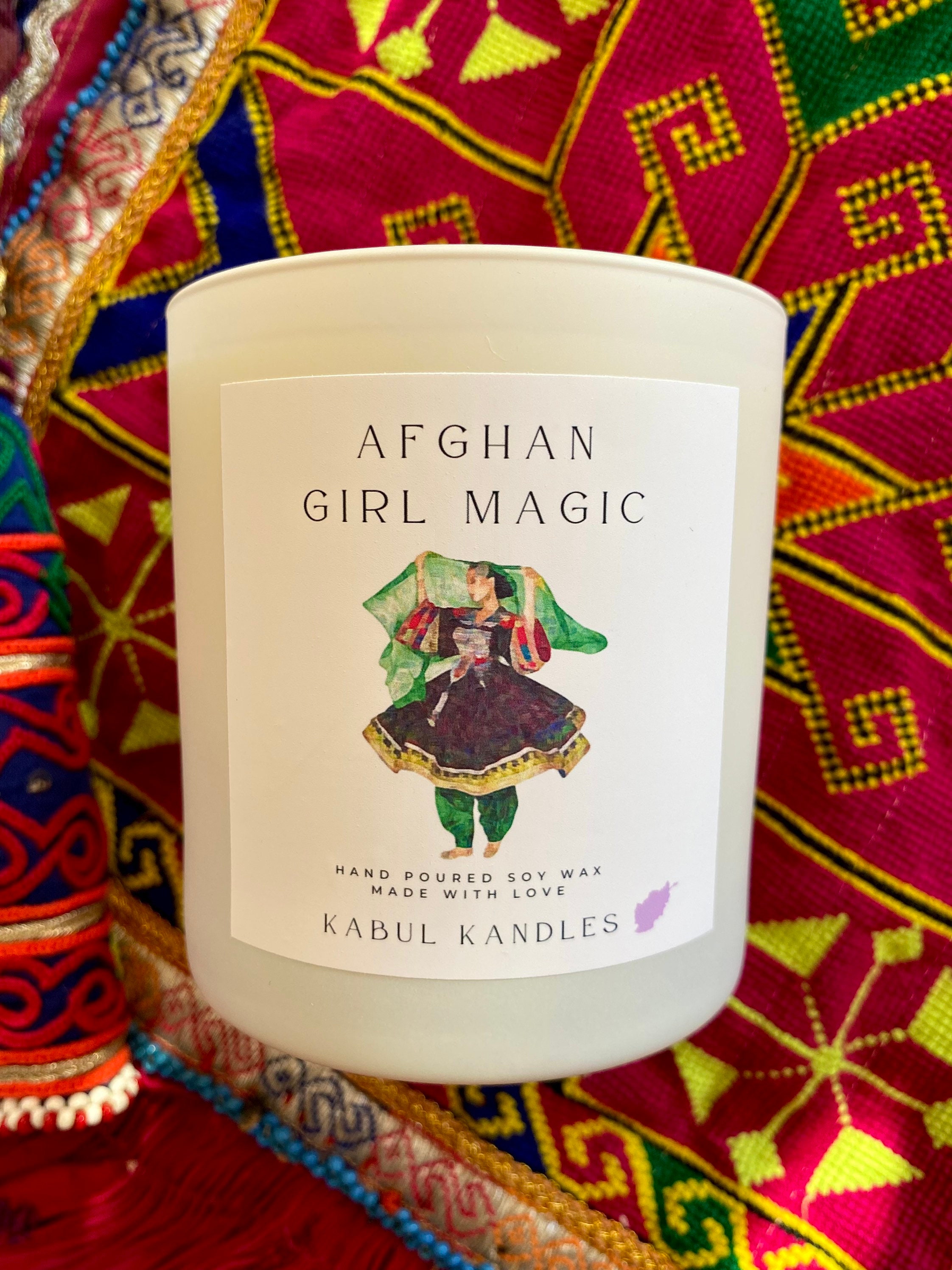 Kabul Kandles Afghan Girl Magic Candle/ Scented Candle /afghanistan ...