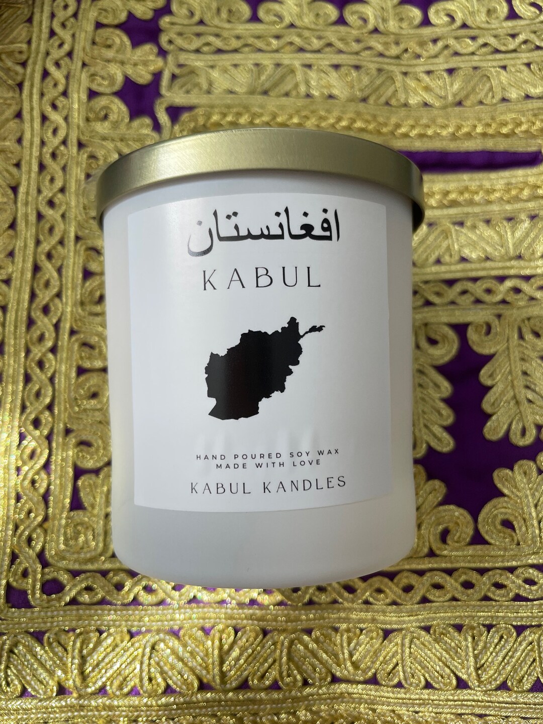 Kabul Kandles Candle /afghanistan Afghan Pride / Afghani Dress Flag ...