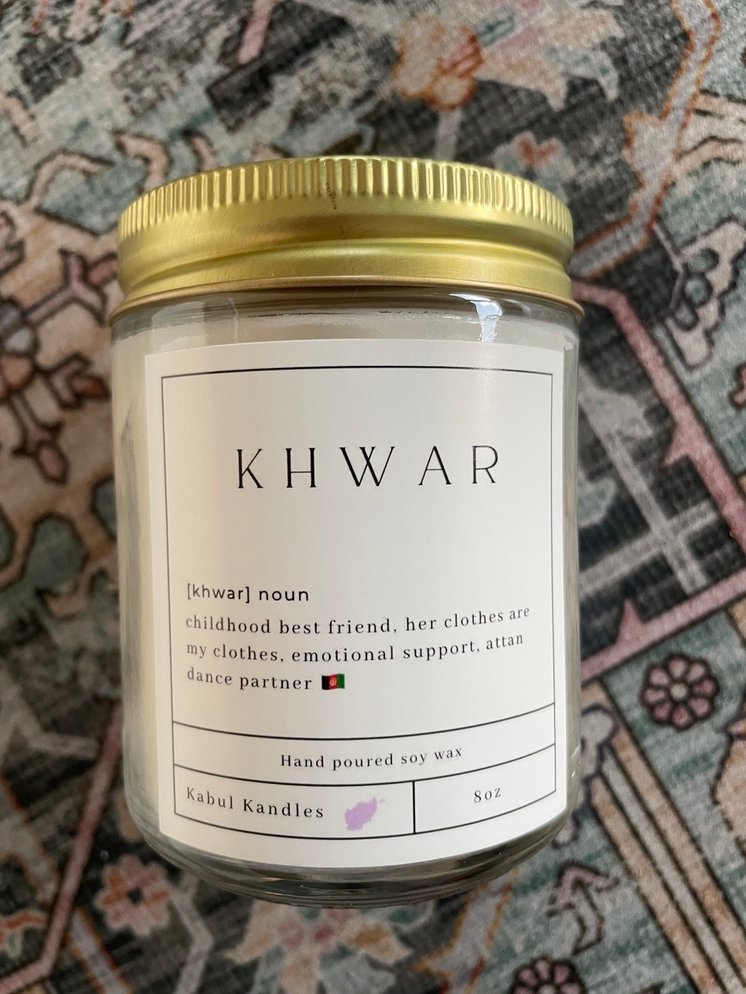 Kabul Kandles Afghan Khwar Sisters / Sister Candle Gift / Birthday ...