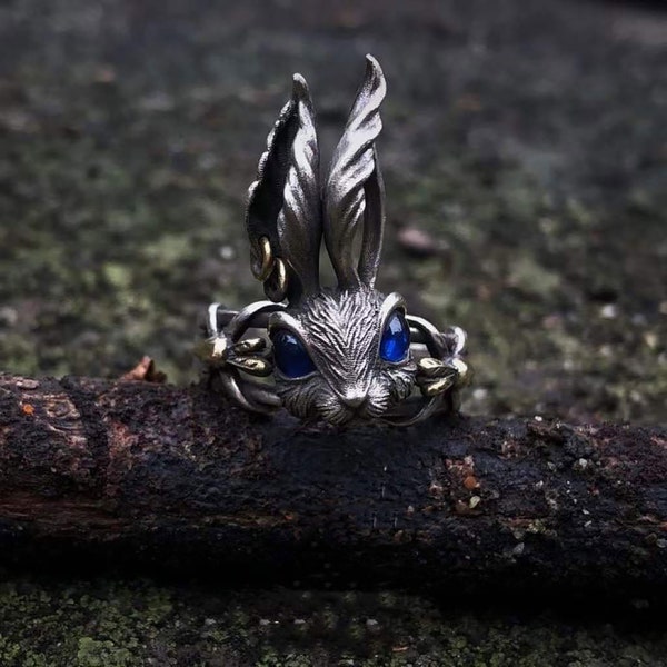 Rabbit Ring - Etsy