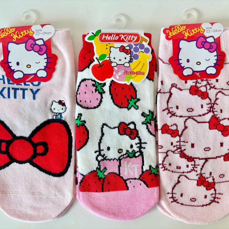 Hello Kittys Socks - Etsy