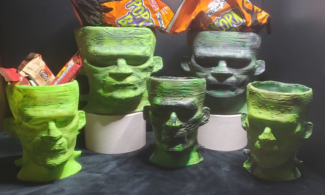 Frankenstein Candy Dish Set - Etsy