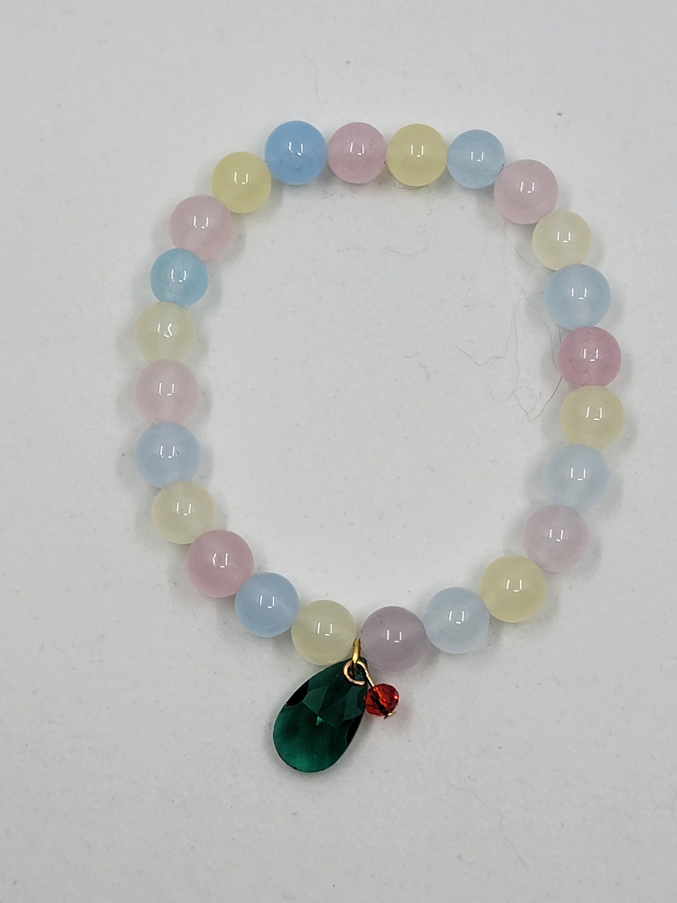 Howl's Moving Castle Inspired Natural Crystal Bead Charm Bracelet ...