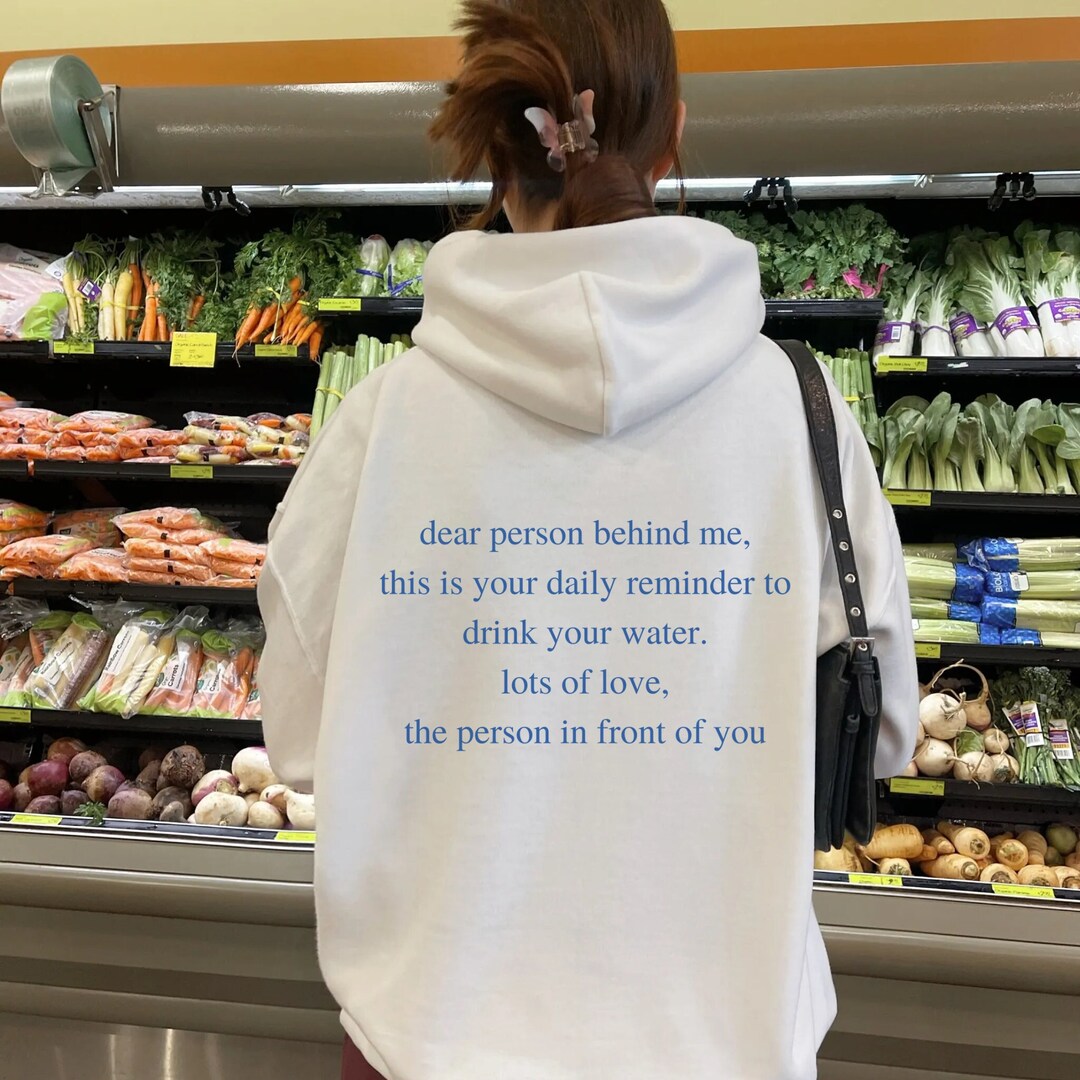 Dear Person Behind Me Hoodie Aesthetic Sweatshirt VSCO Girl Oversized ...