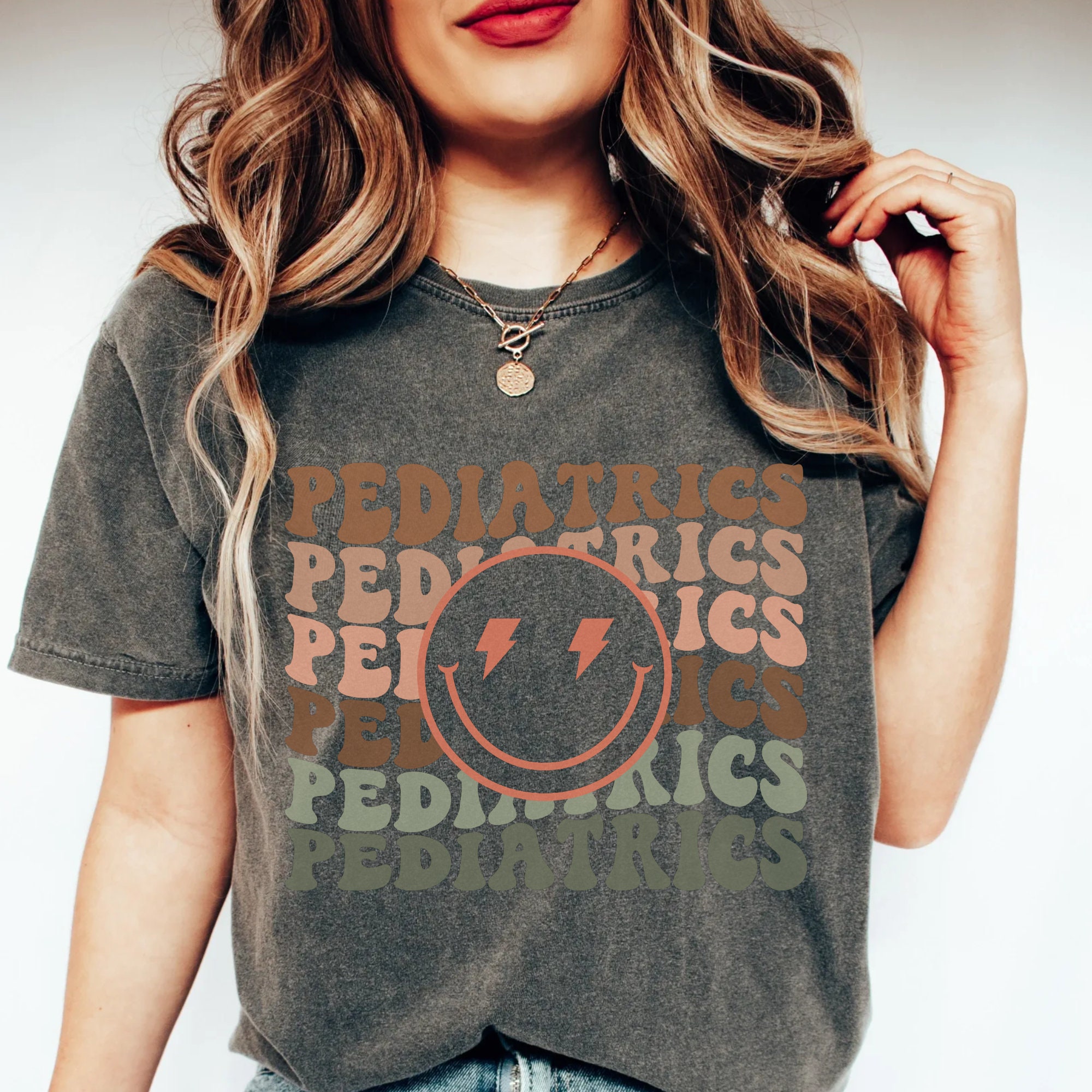 Retro Pediatrics Shirt Comfort Colors PEDS Nurse Tshirt Future - Etsy