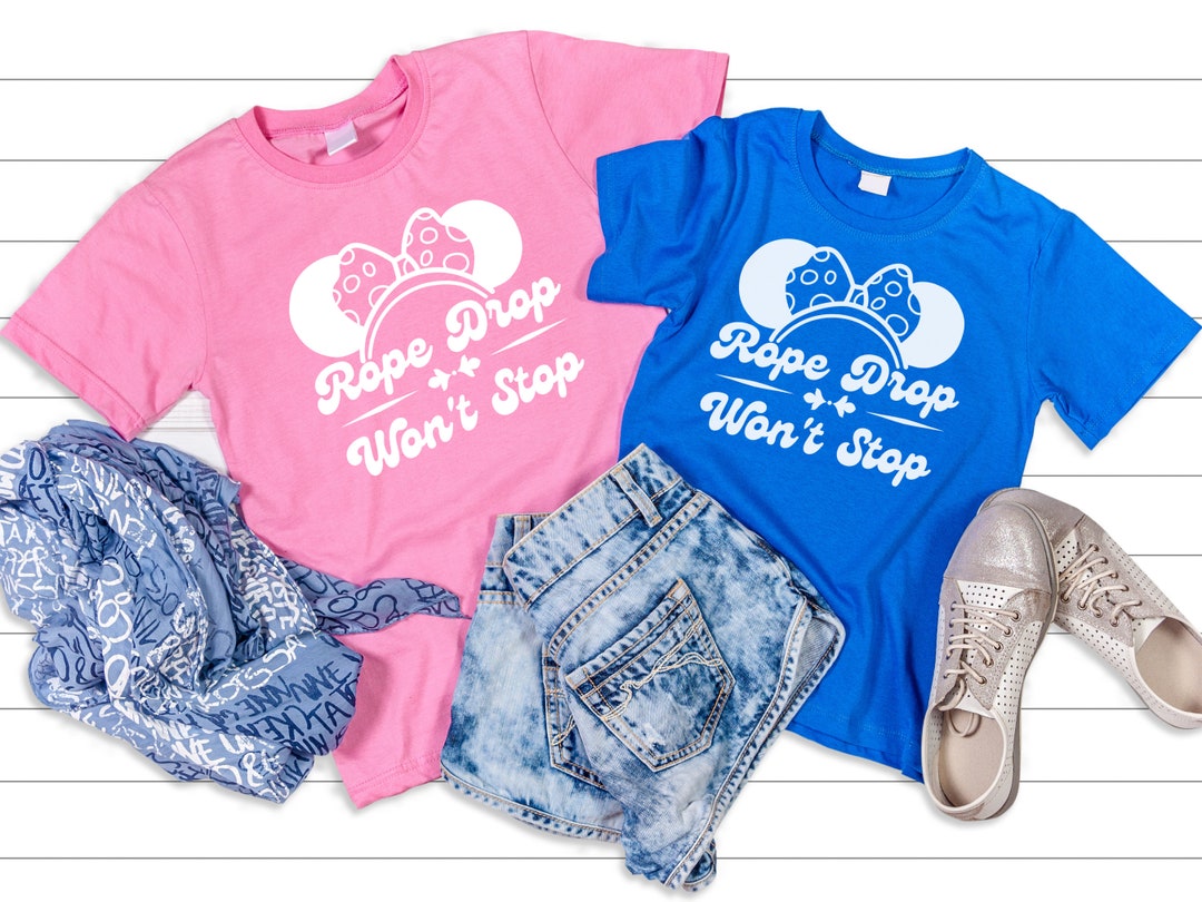 Rope Drop Wont Stop T-shirt | Theme Park Vacation Shirt | Family ...