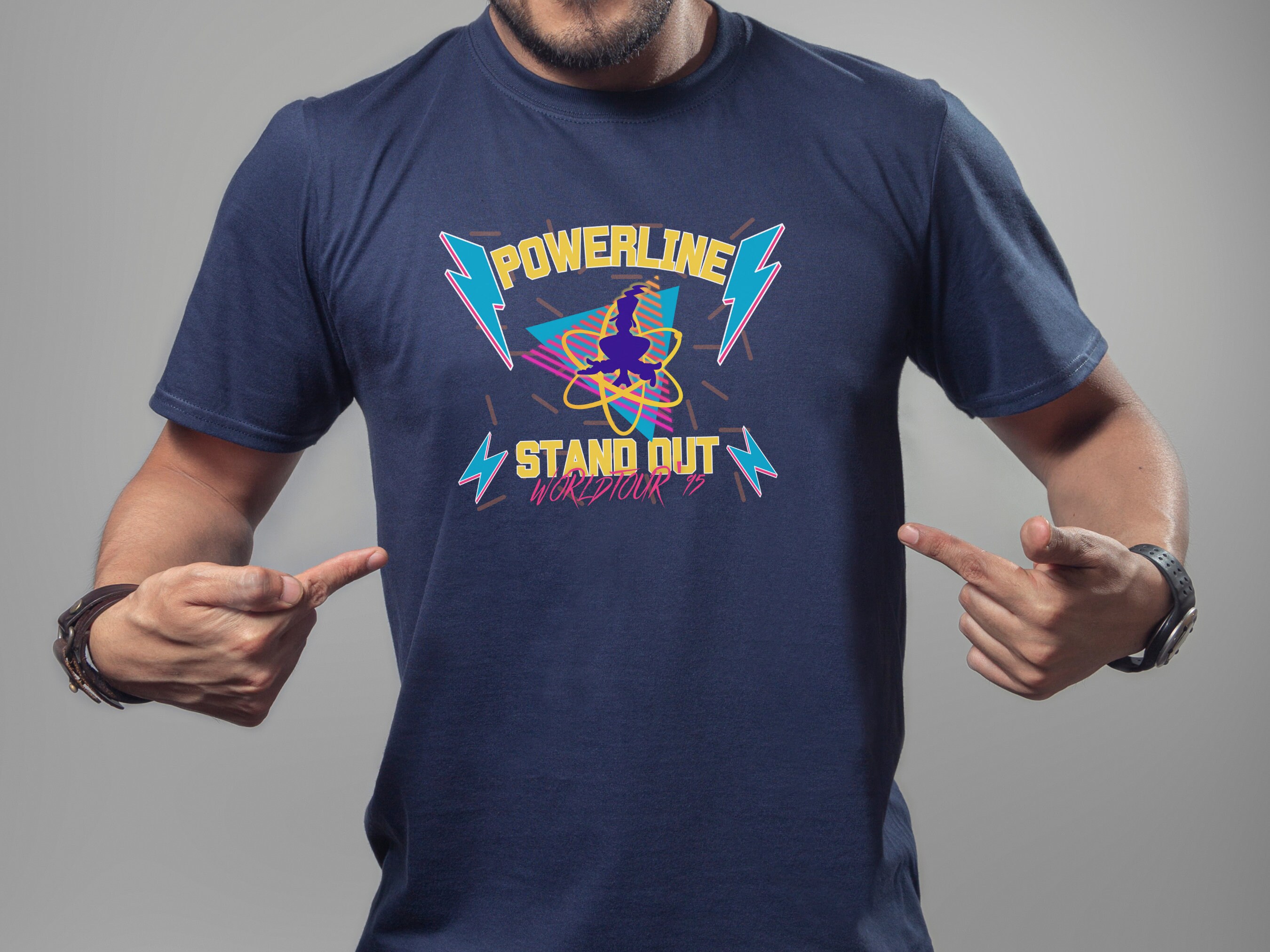 Powerline T-shirt | Stand Out World Tour Tee | 90s Nostalgia Gifts - Etsy