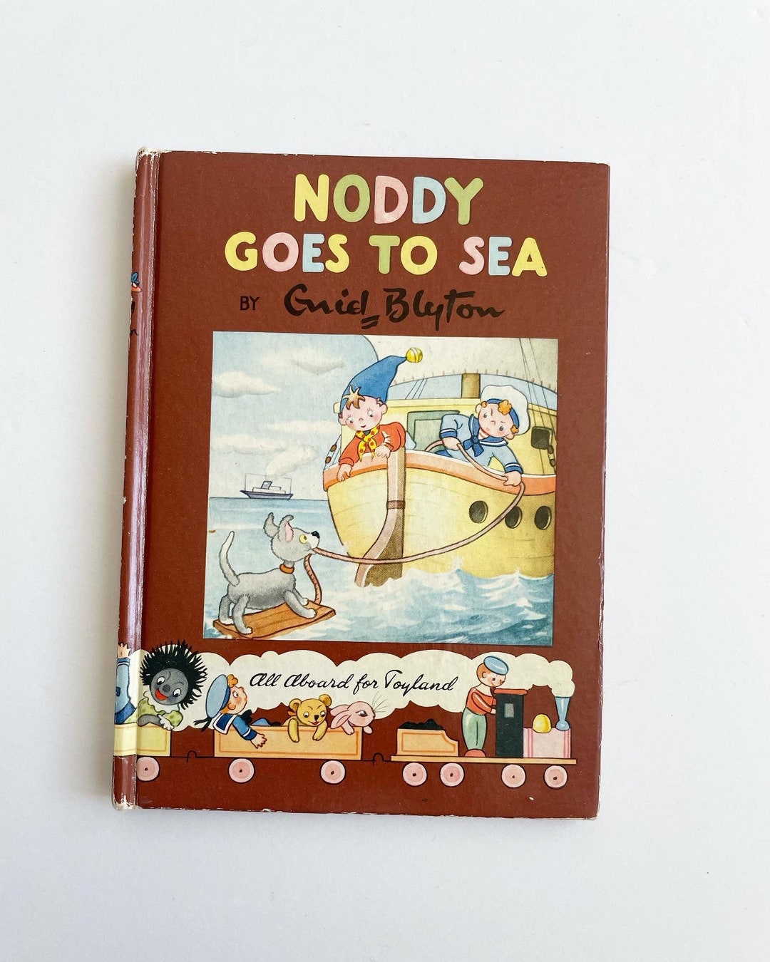 1959 Vintage “noddy Goes to Sea” Book #18 by Gnid Blyton, Vintage ...