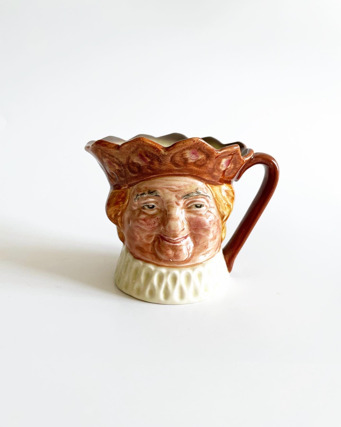 1930’s Royal Doulton Old King Cole Vintage Toby Mug Jug Creamer, Small ...