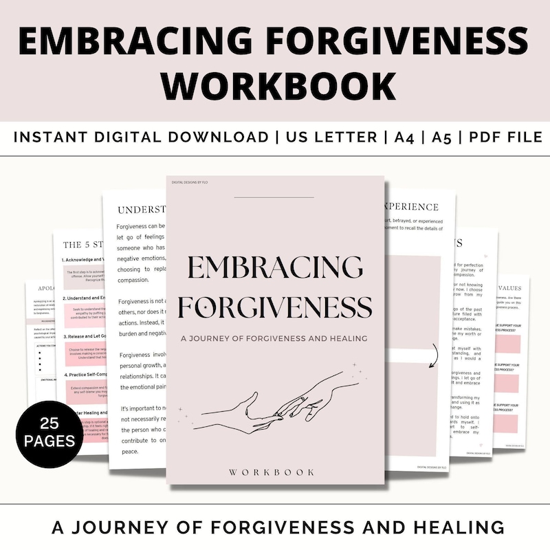 Forgiveness Worksheet - Etsy