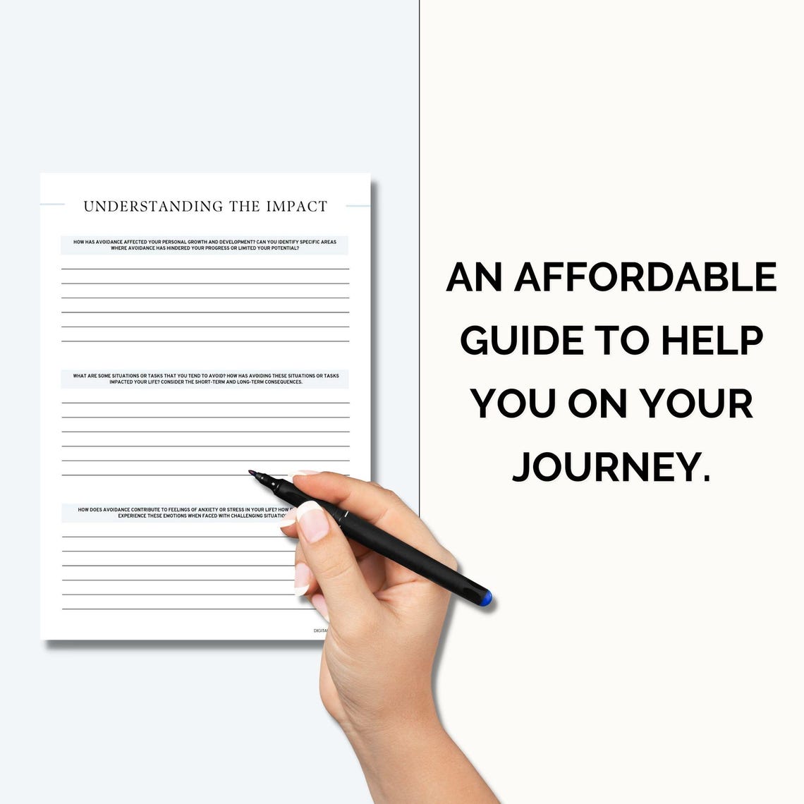 Overcome Avoidance Workbook, Self-esteem, Setting Boundaries, Therapy ...