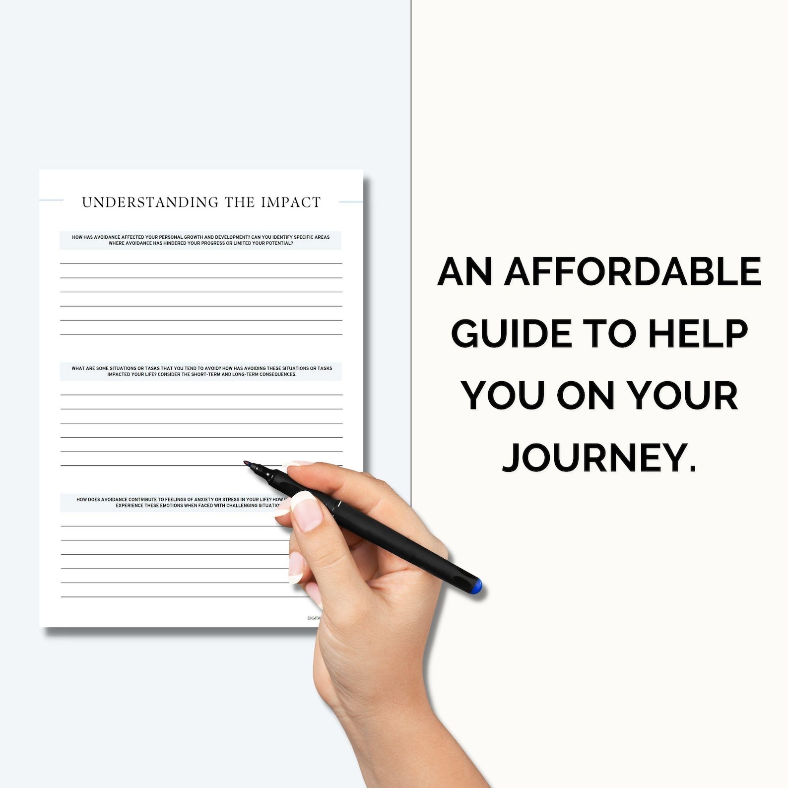 Overcome Avoidance Workbook, Self-esteem, Setting Boundaries, Therapy ...